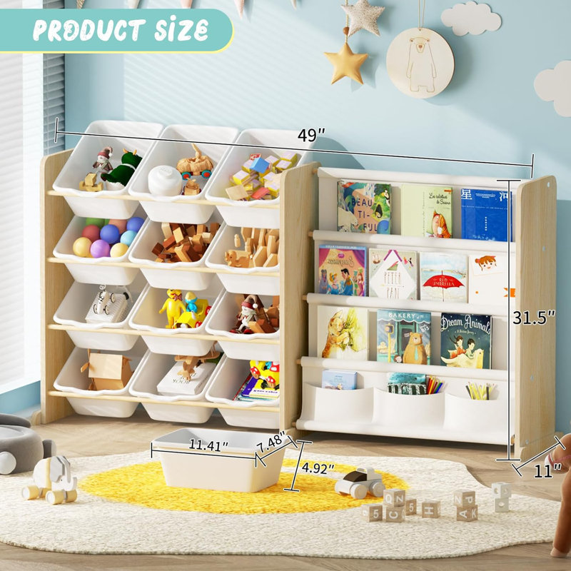 Toy sorter with bins store